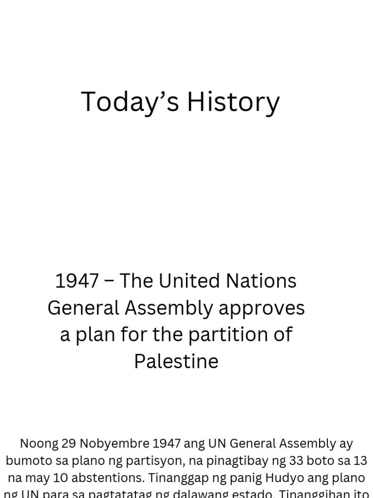 Today’s History | PDF