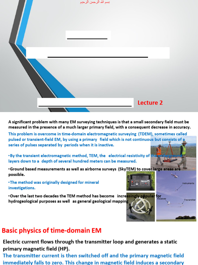 Electromagnetic Methods - Lecture2 | PDF | Inductor | Surveying
