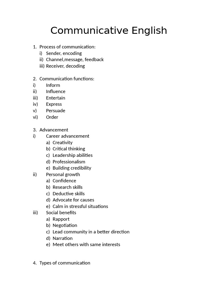 Communicative English | PDF | Communication | Human Communication