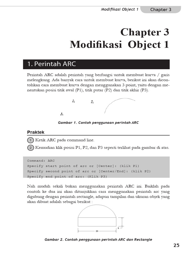 Modul Autocad - Bab 3 | PDF