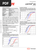 LOCTITE 243 Technical Data Sheet | PDF | Nut (Hardware) | Viscosity