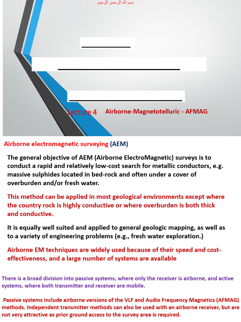 Electromagnetic Methods - Airborne-Magnetotelluric - Lecture4 | PDF ...