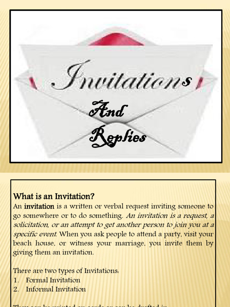 Invitation for Evening Gathering | PDF