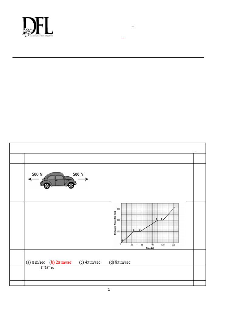 Class 9 PA2 science key ans | PDF | Force | Gravity
