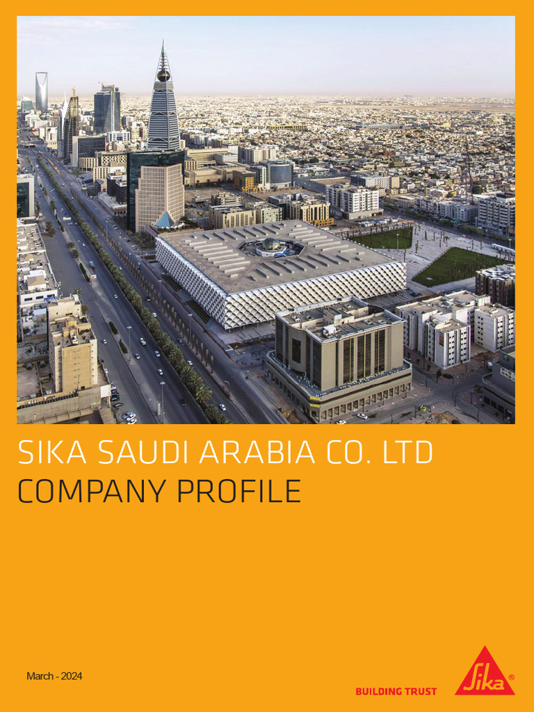 Sika Saudi Arabia Company Profile 2024 | PDF | Concrete | Roof