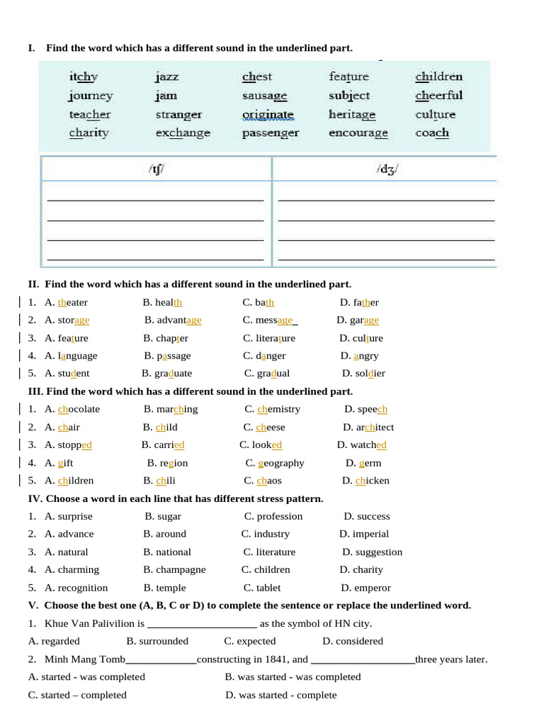 đề ktra unit 6 | PDF