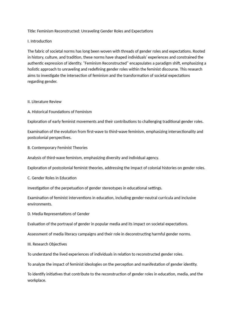 Feminism Research | PDF | Gender Studies | Feminism