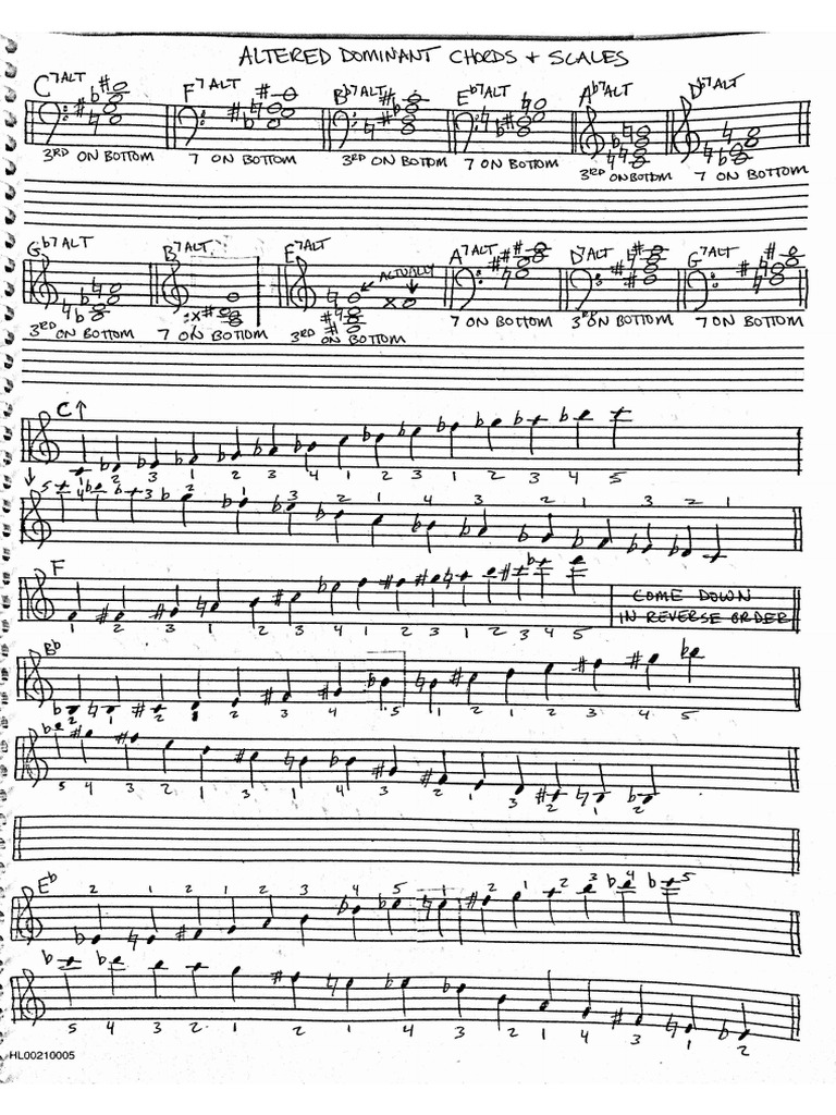 Altered Dominant Chords and Scales | PDF
