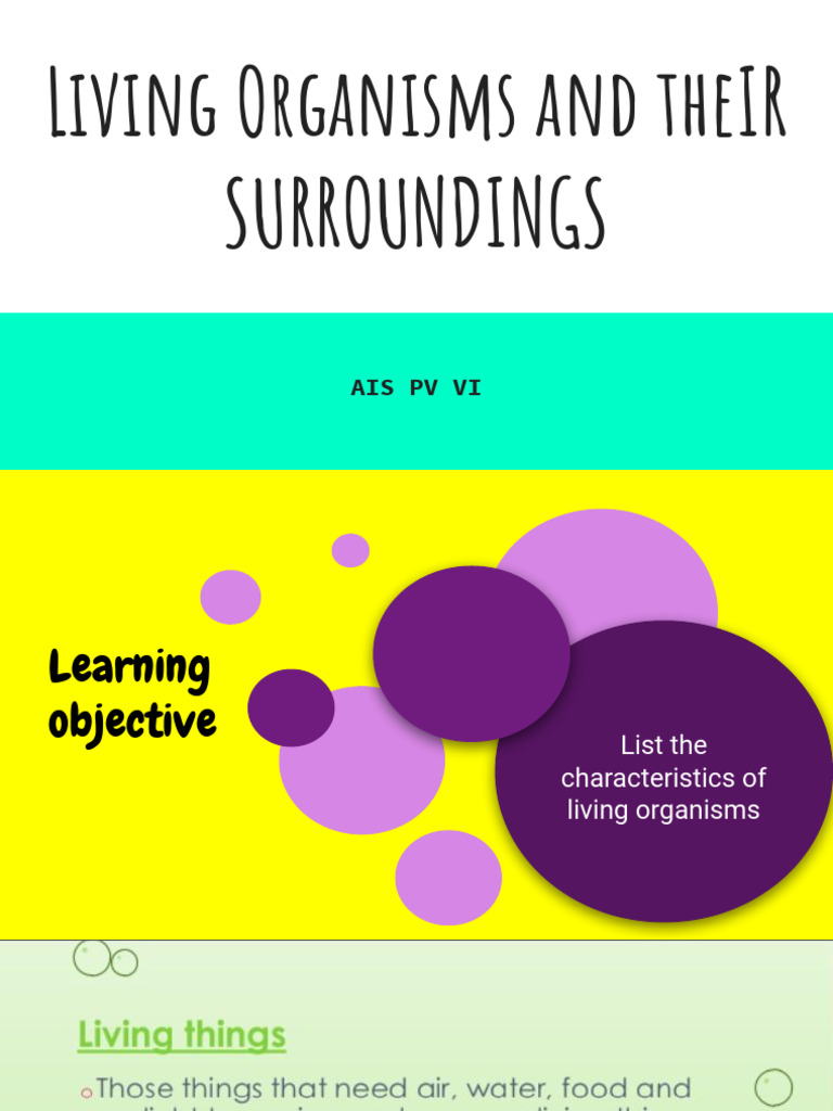 Living Organisms PPT 1 | PDF