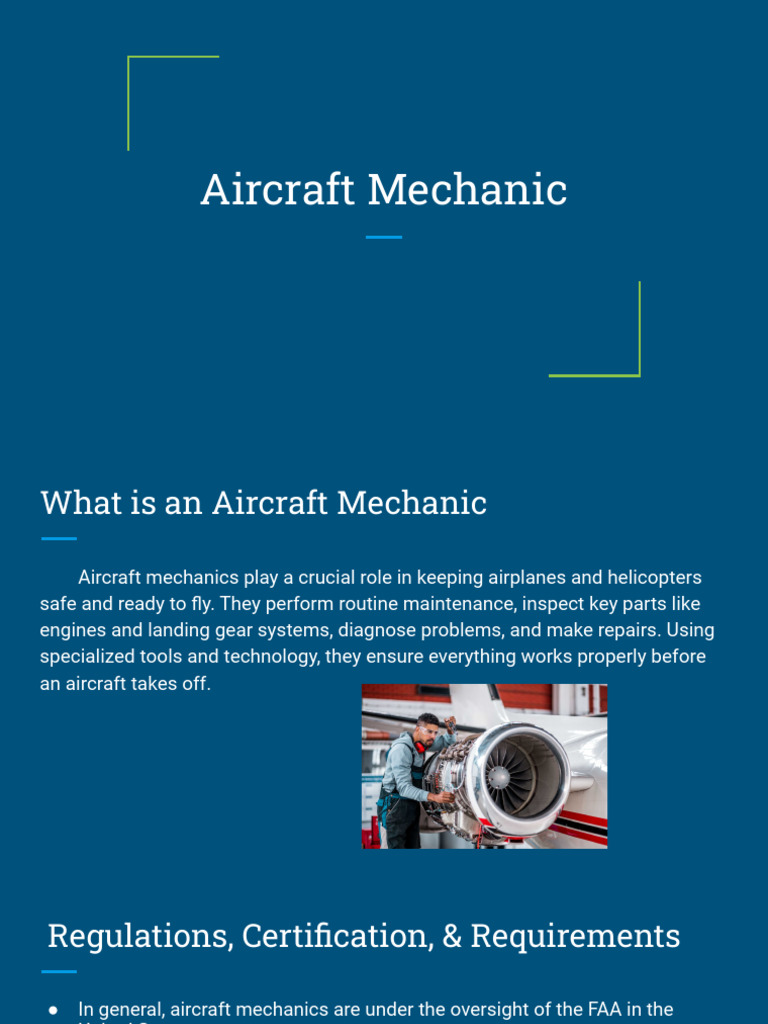 Intro To Aviation Career Presentation | PDF | Transport | Aircraft