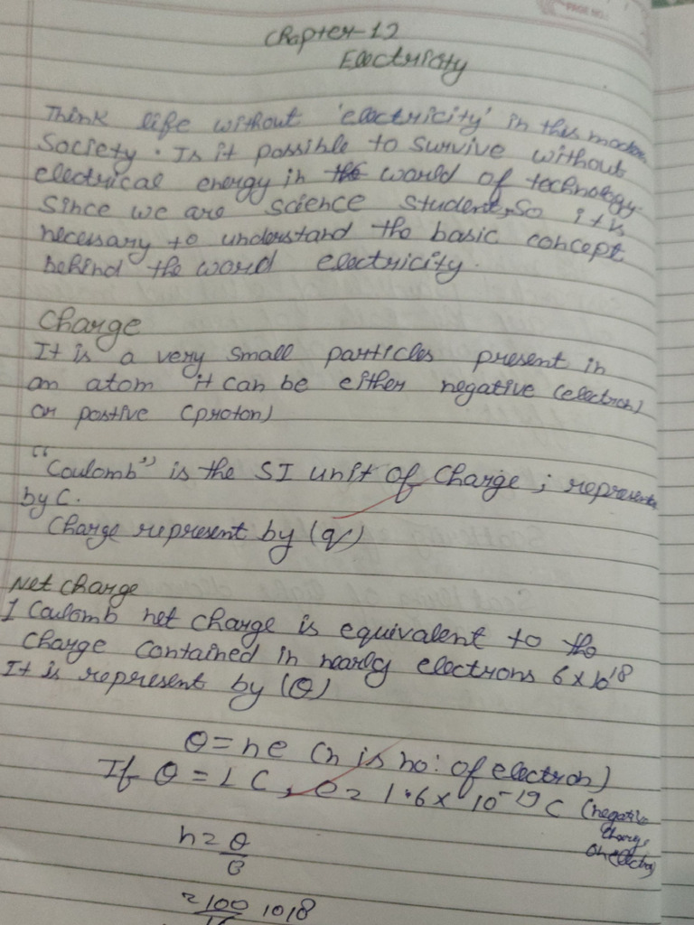 Electricity Notes | PDF