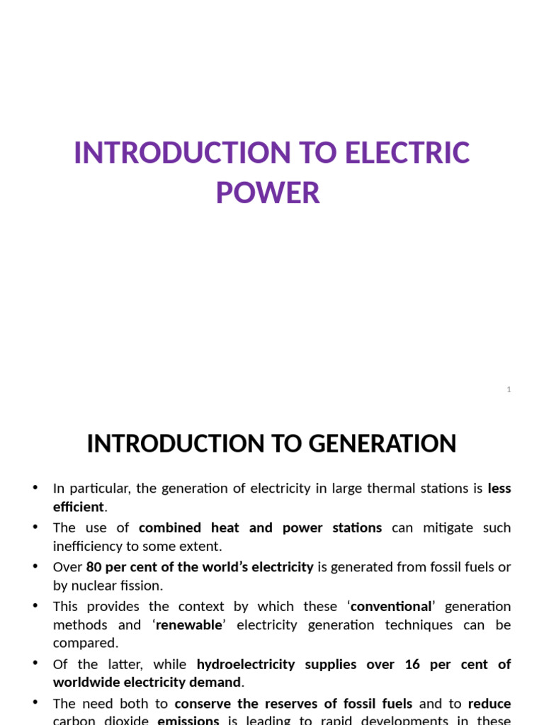 Electric Power Generation and Distribution | PDF | Cogeneration ...