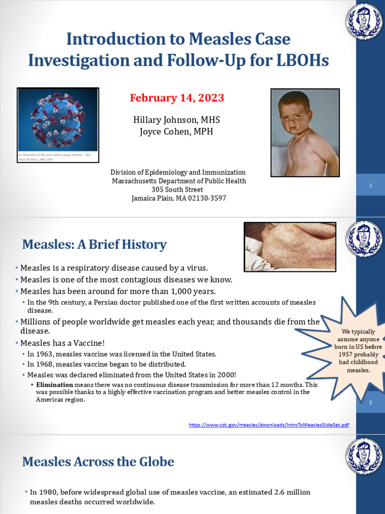 February 14 - 2023 Introductions To Measles | PDF | Measles | Infection