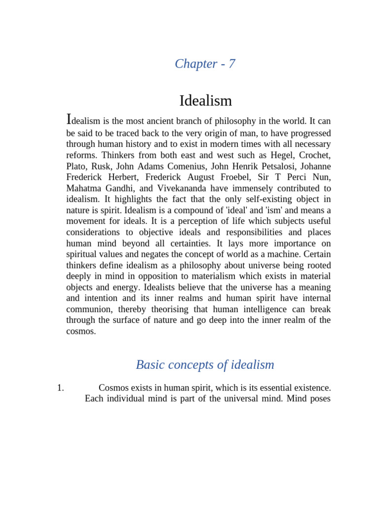 Chapter 7 inggris | PDF | Idealism | Knowledge