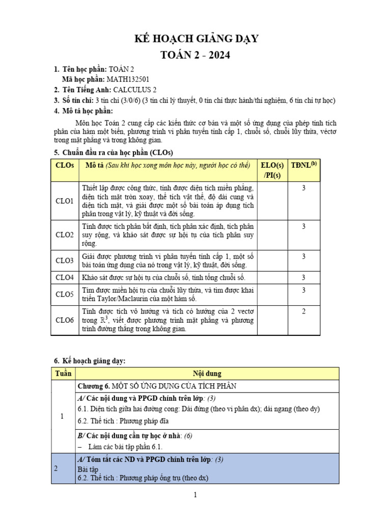 KHGD_Toan2_2024 SPKT | PDF