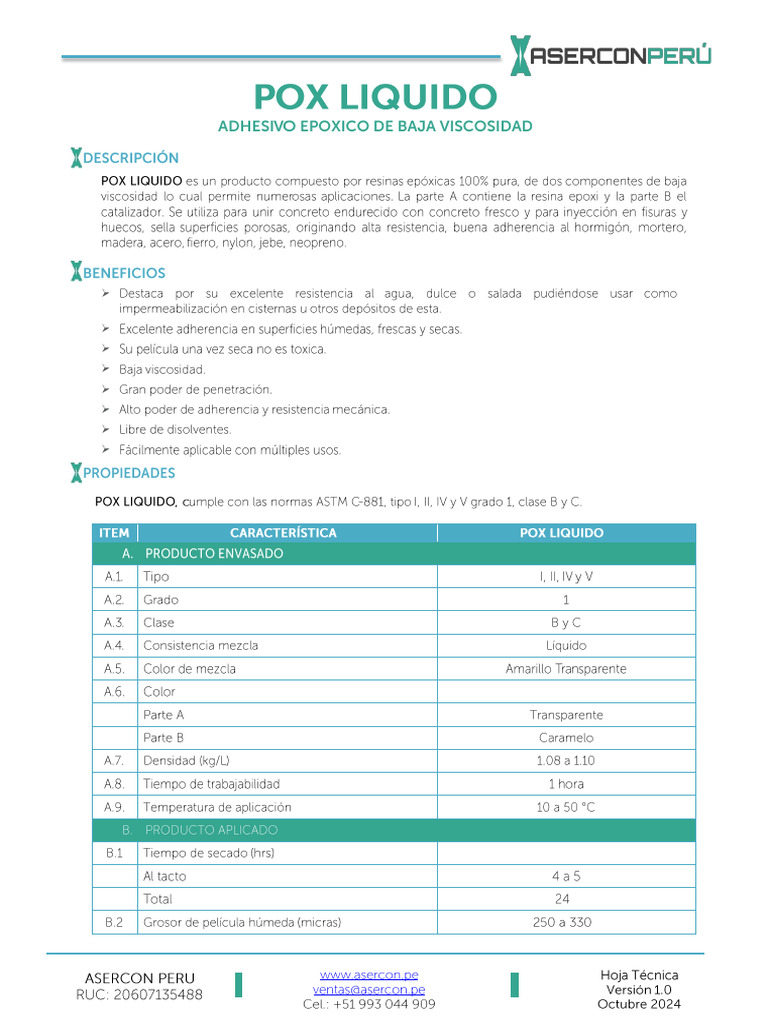 HT Pox Liquido | PDF