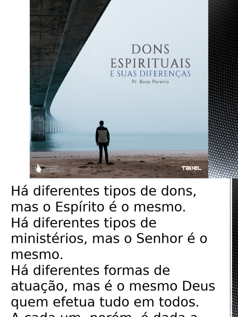 Dons Espirituais e Suas Diferencas | PDF | Presente espiritual | Primeira Epístola aos Coríntios