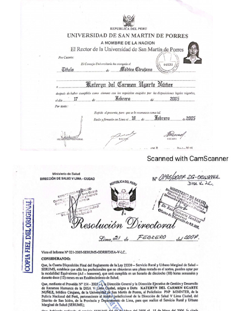 Documentos Kateryn Ugarte Nuñez - Compressed | PDF