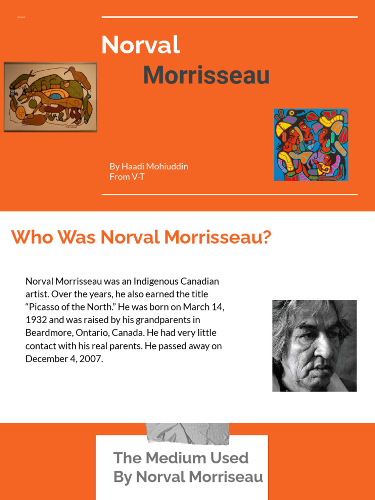 Norval Morriseau - Art Project - By Haadi Mohiuddin | PDF