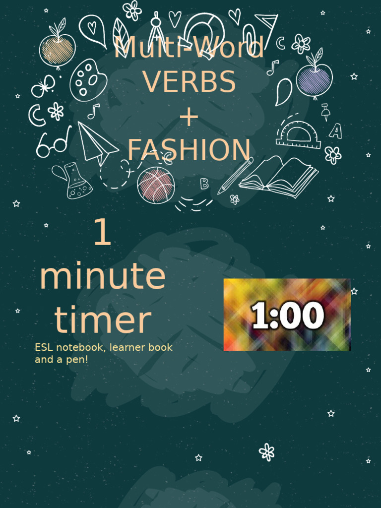 MultiWord Verbs + Fashion | PDF | Vocabulary | Grammar