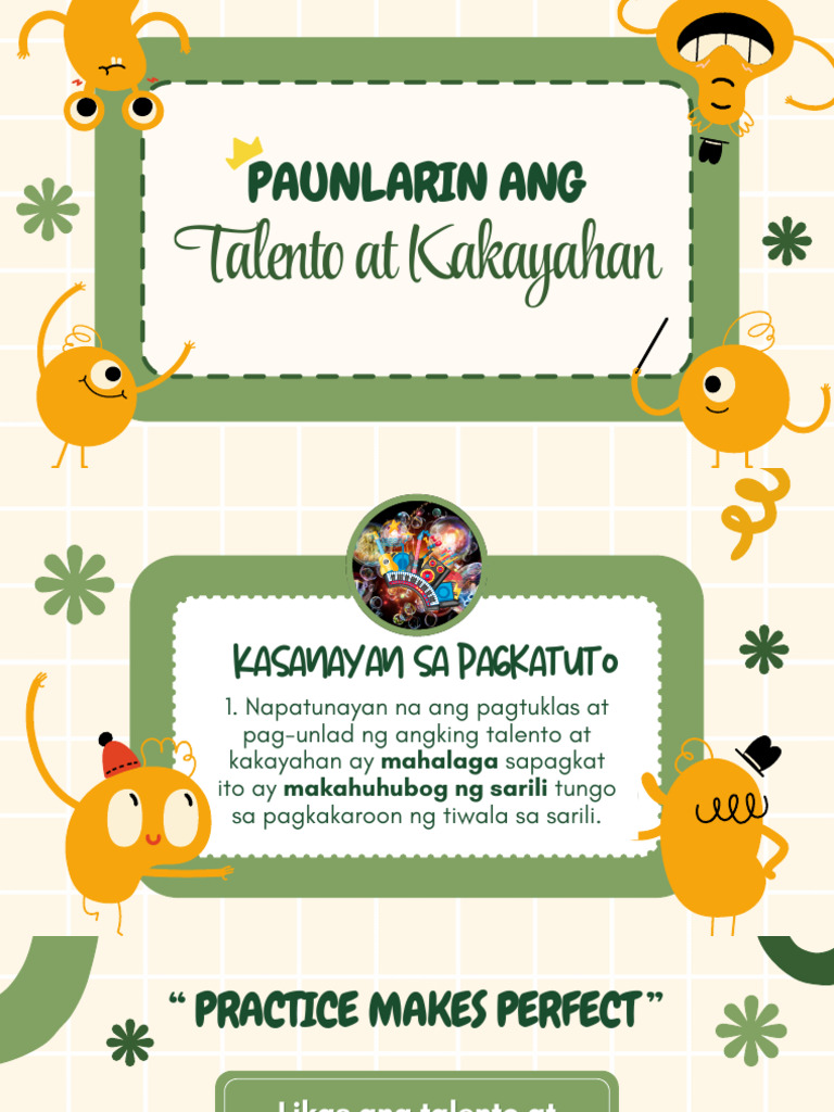Paunlarin Ang Talento at Kakayahan | PDF