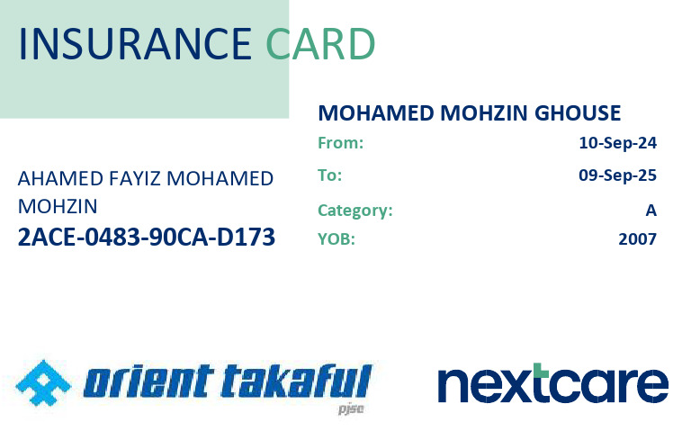 INSURANCE CARD | PDF