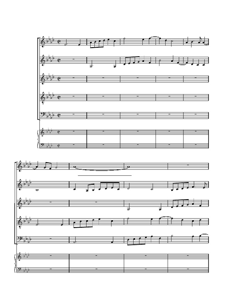 Palestrina_Exultate Deo | PDF | Choral Music | Elements Of Music