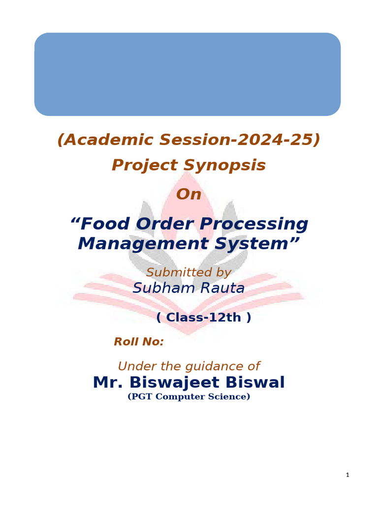 Food Order Processing Management | PDF | Software Testing | System