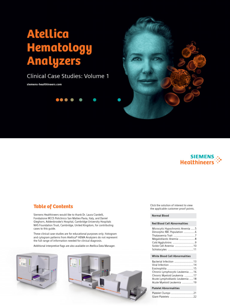 SLS 3593 Hematology Case Study Brochure v04 - Released | PDF | Anemia | White Blood Cell