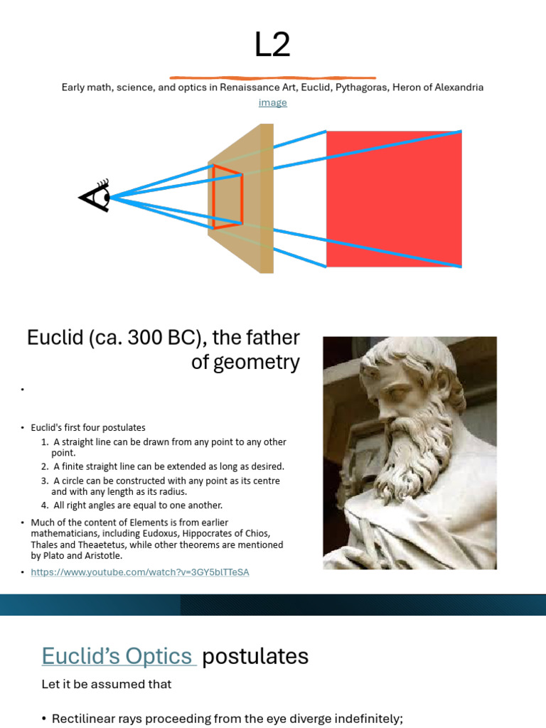 Early Math, Science, and Optics in Renaissance Art, Euclid, Pythagoras ...