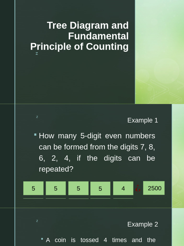 Tree Diagram and Fundamental Countingprinciple | PDF