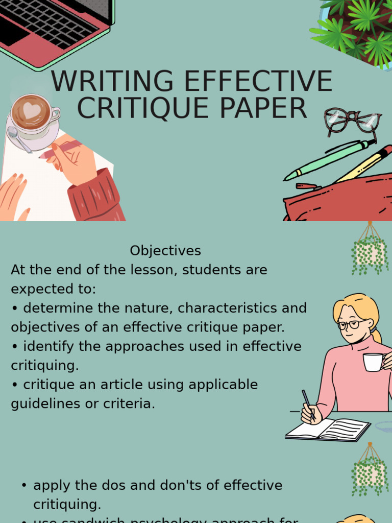 Lesson 9 How To Write Critique Paper | PDF | Sigmund Freud | Gender