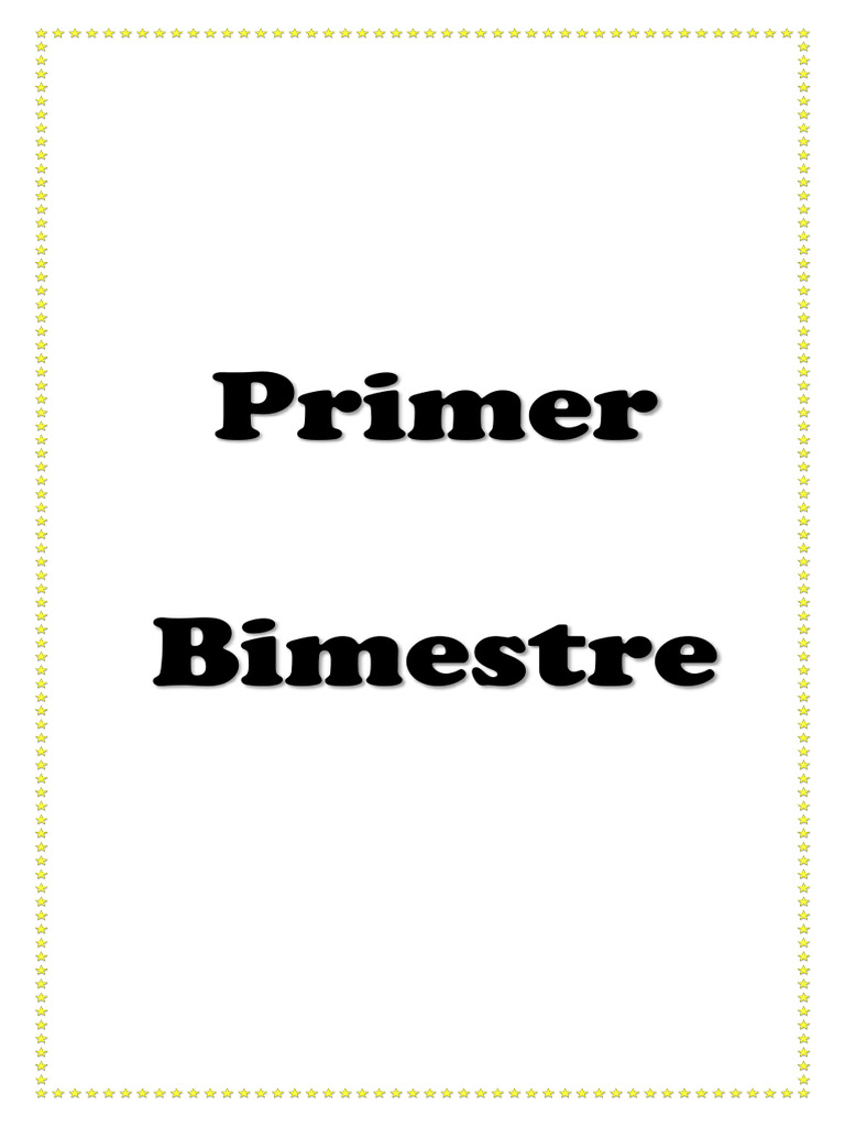 Caratula Primer Bimestre Pdf