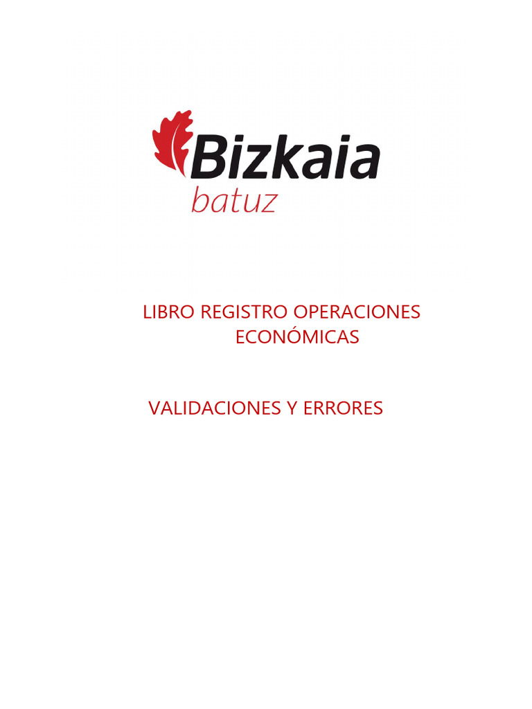Batuz LROE Validaciones Errores V1 0 7 | PDF | Factura | Informática