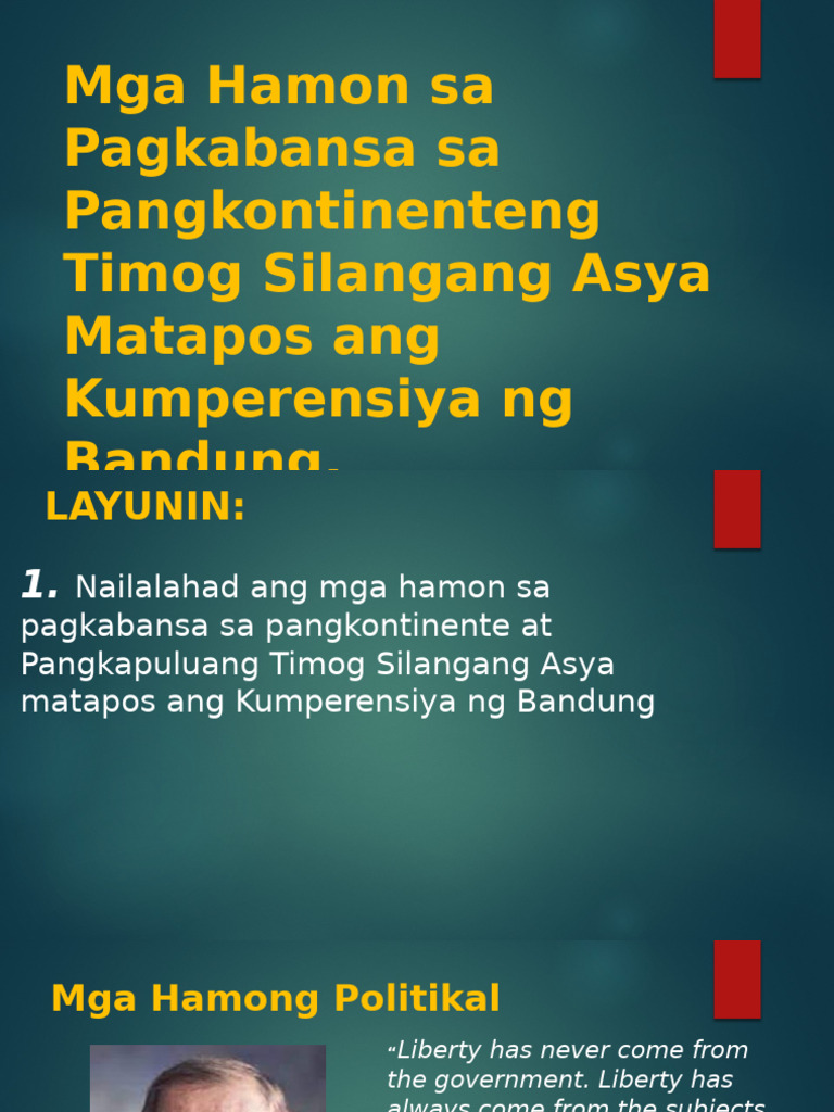 Mga Hamon NG Pagkabansa | PDF
