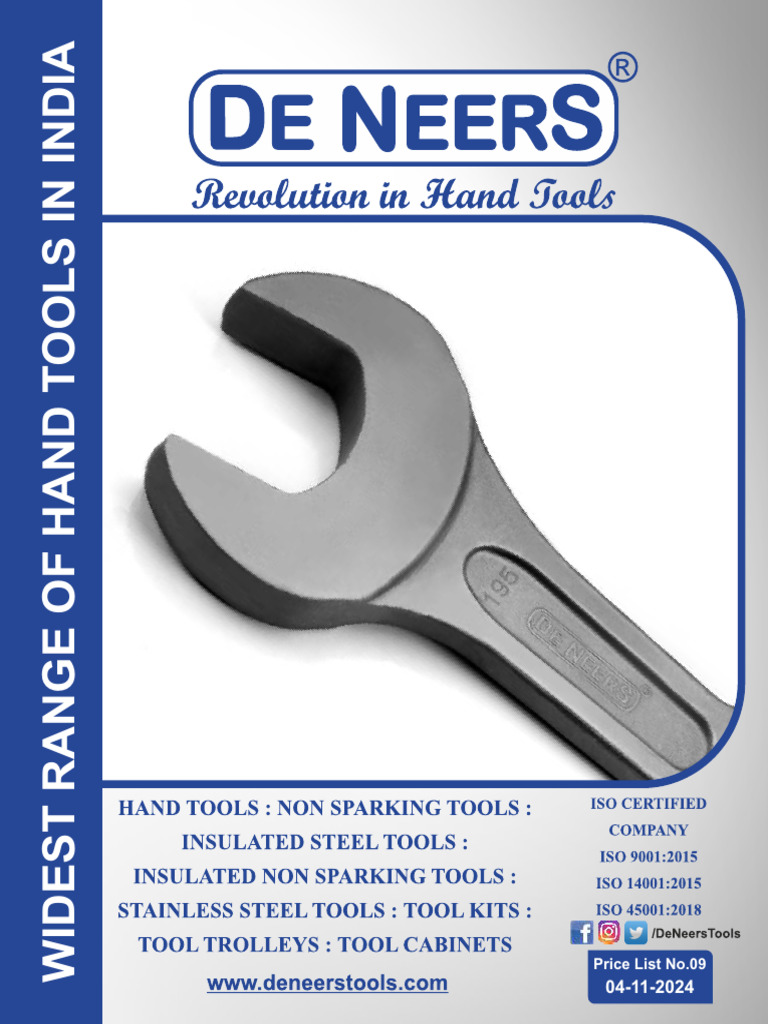 De Neers Tools Price List 2024 | PDF | Tools