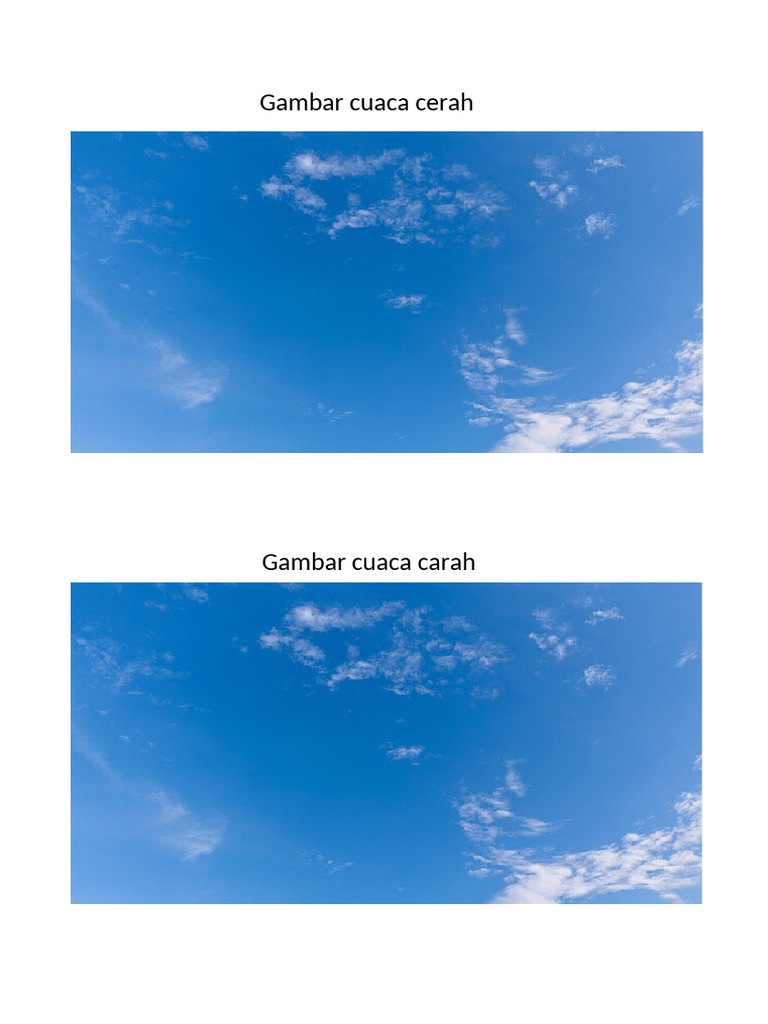 Gambar Cuaca Cerah | PDF