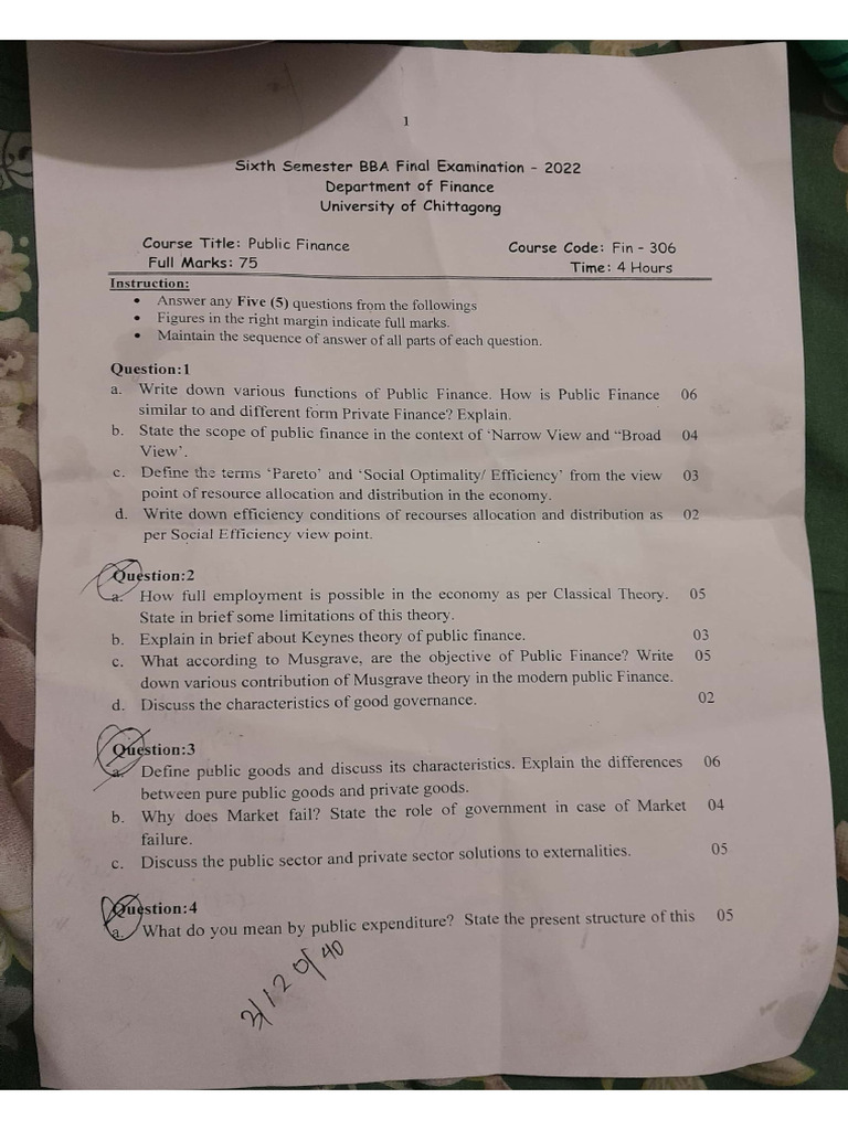 6th Semester All Questions | PDF