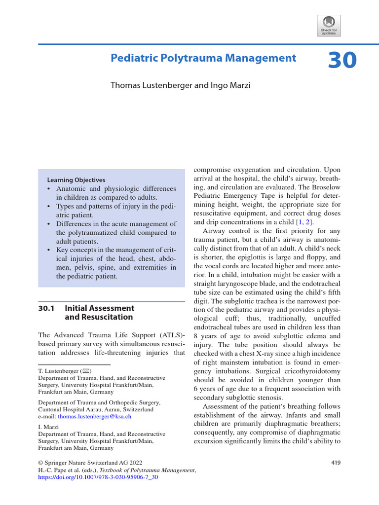 Pages From Textbook of Polytrauma Management A Mul 250115 070738 | PDF ...
