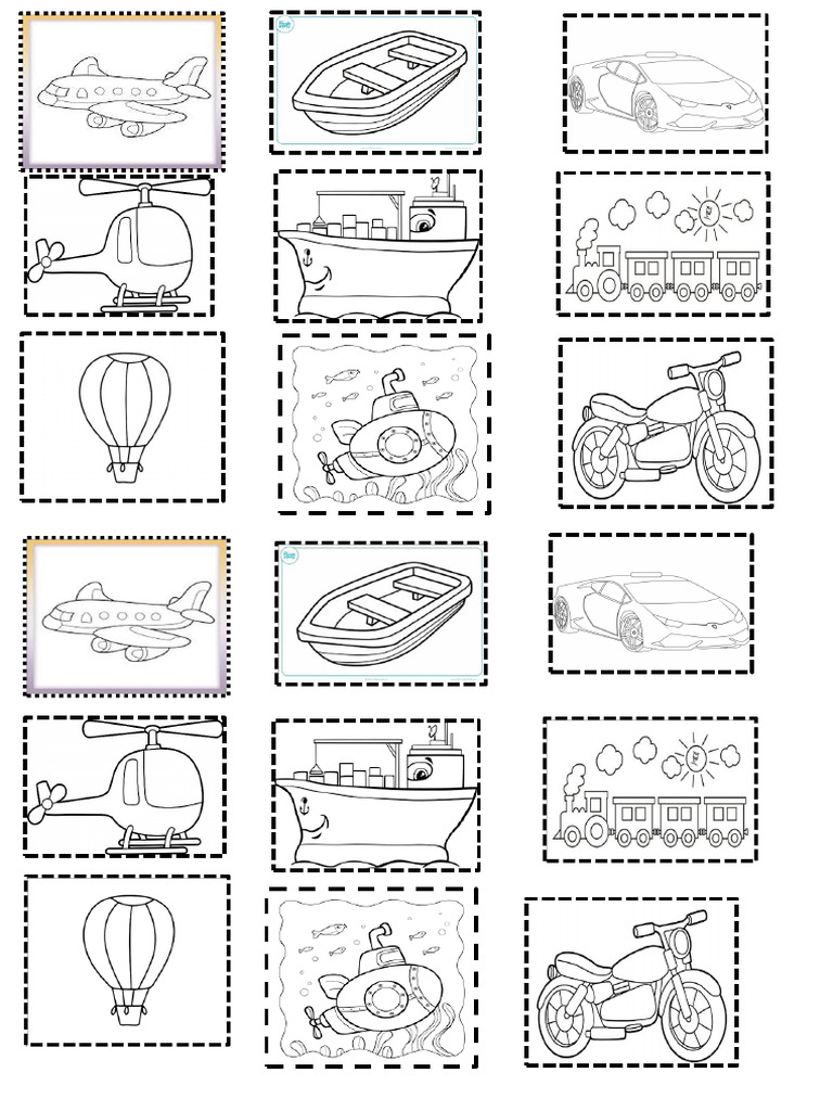 actividad medios de transporte | PDF