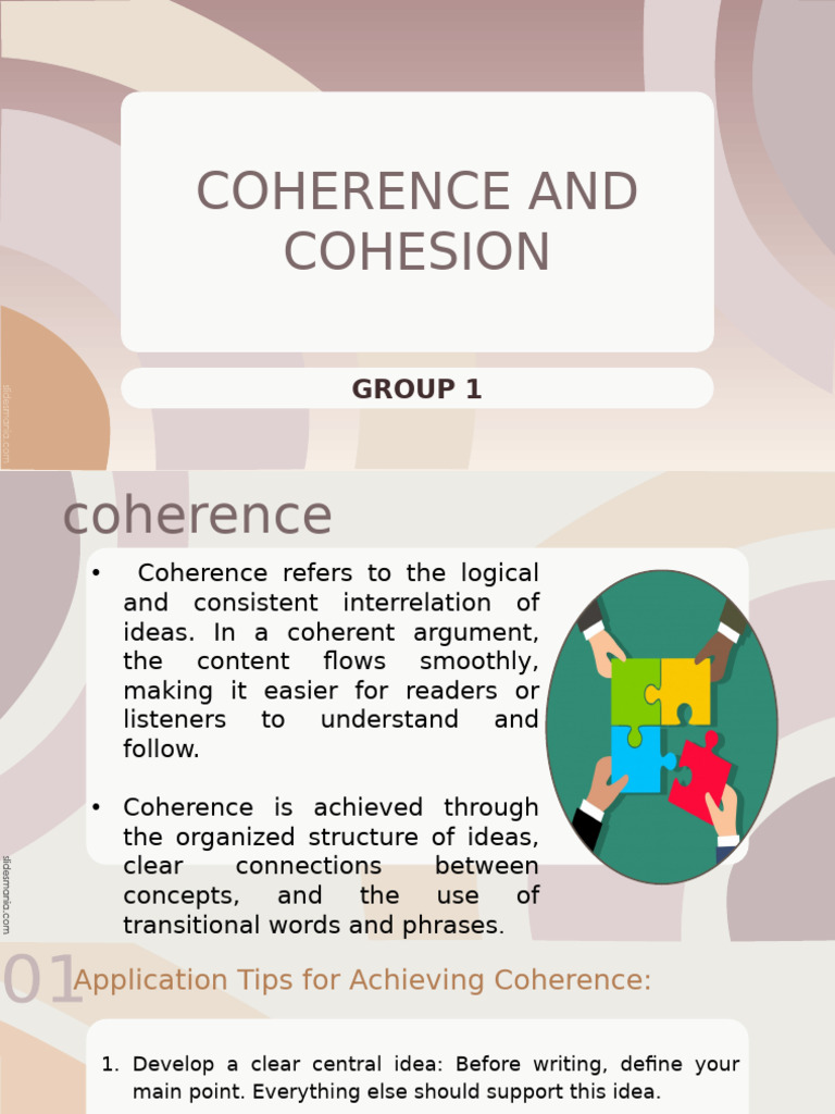 Writing with Coherence & Cohesion | PDF | Grammar | Linguistics