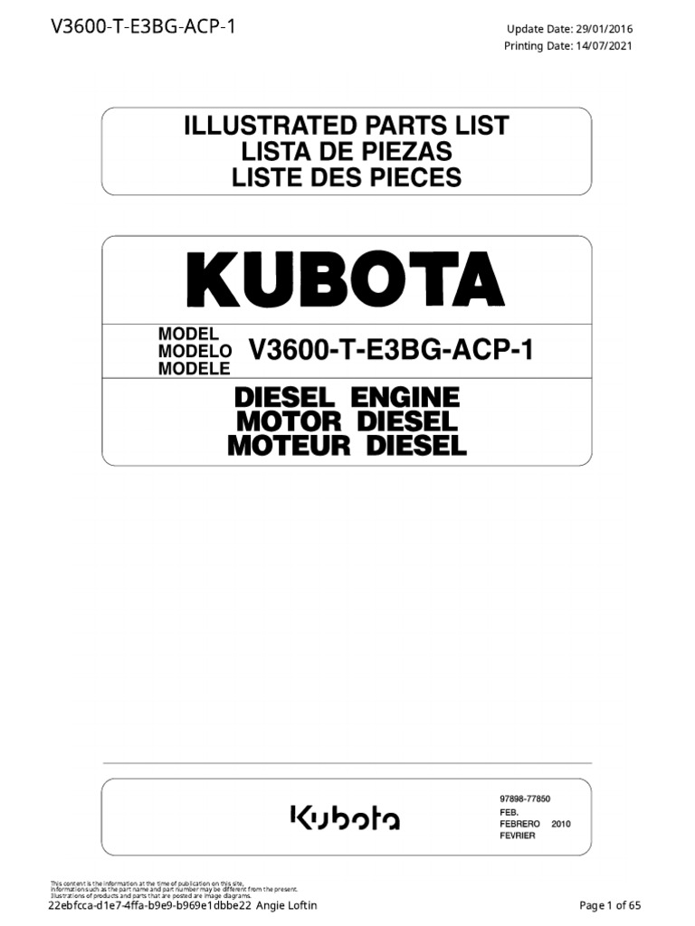 V3600T (1) KUBOTA | PDF