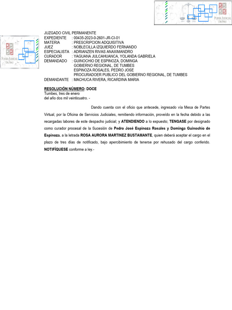 Exp. 00435-2023-0-2601-JR-CI-01 - Resolución - 00326-2025 | PDF ...