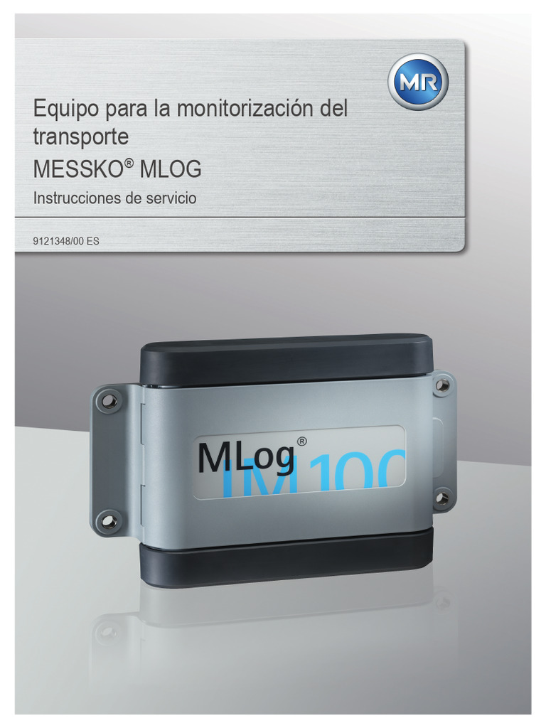 Equipo para La Monitorización Del Transporte Messko Mlog: Instrucciones ...