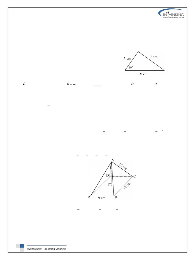 Trigonometry Worksheet | PDF
