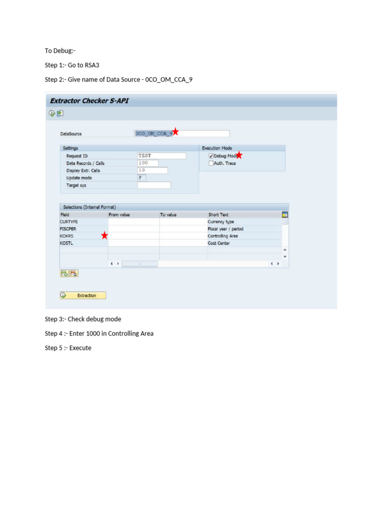How To Debug in RSA3 | PDF