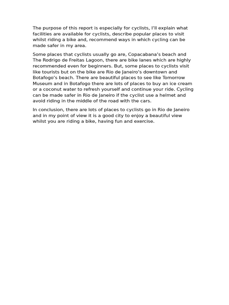 Report Student's Example - Prep Cambridge b2 | PDF