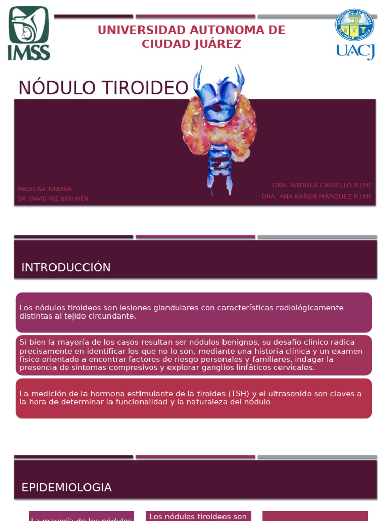 Nódulo Tiroideo Final | PDF | Tiroides | Sistema endocrino