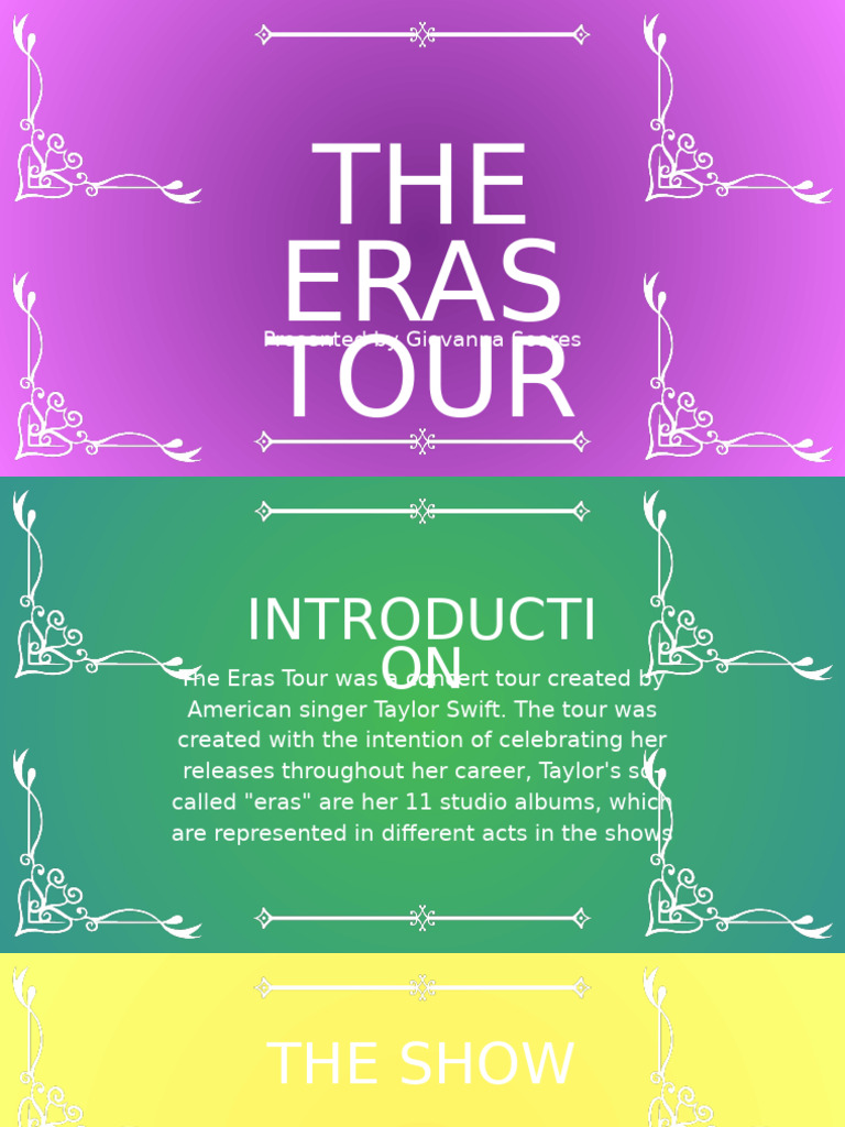 Taylor Swift's Eras Tour Overview | PDF