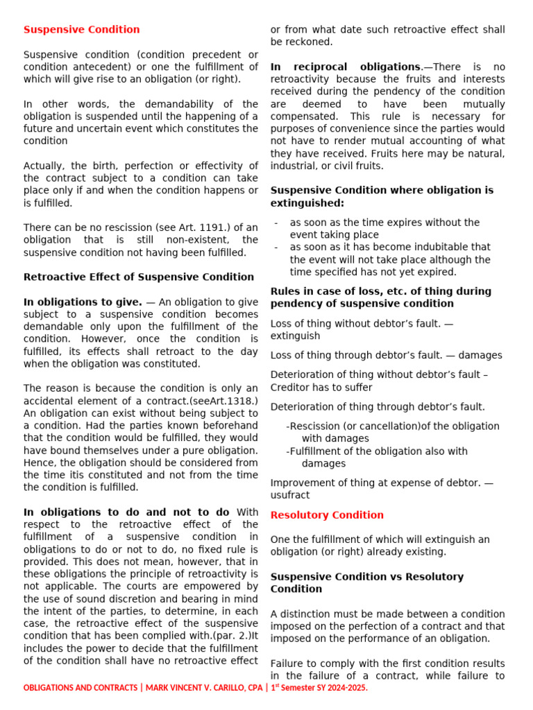 Oblicon Reviewer | PDF | Private Law | Common Law